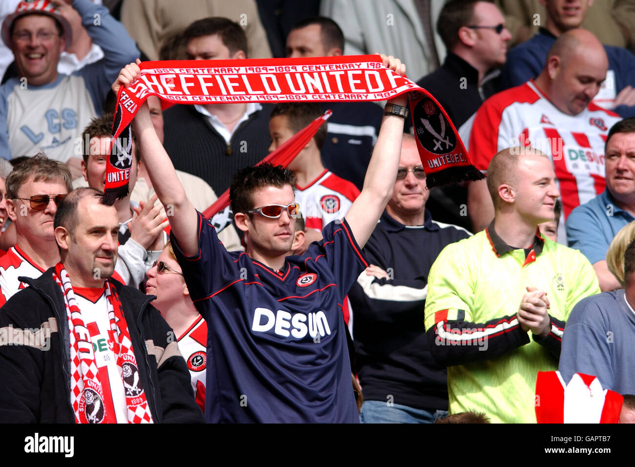Sheffield united fans show their support for their team hi-res stock ...