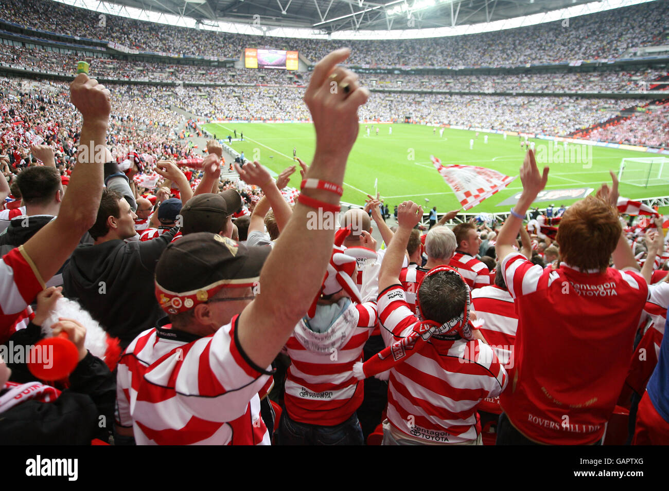 Doncaster Rovers Fans In Stands High Resolution Stock Photography and ...