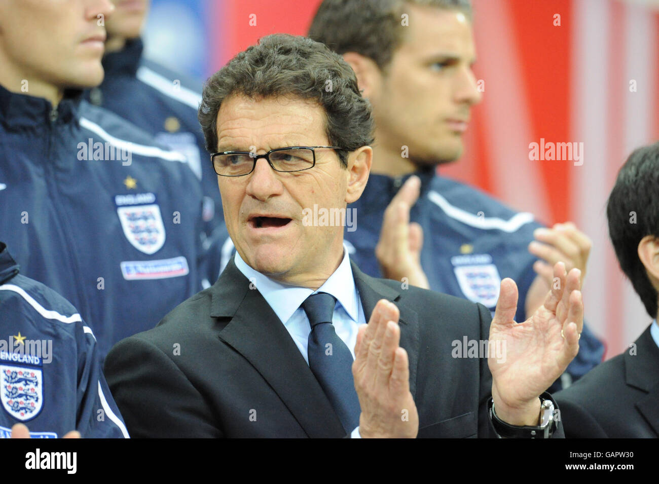 England manager Fabio Capello ahead of the Friendly International match ...