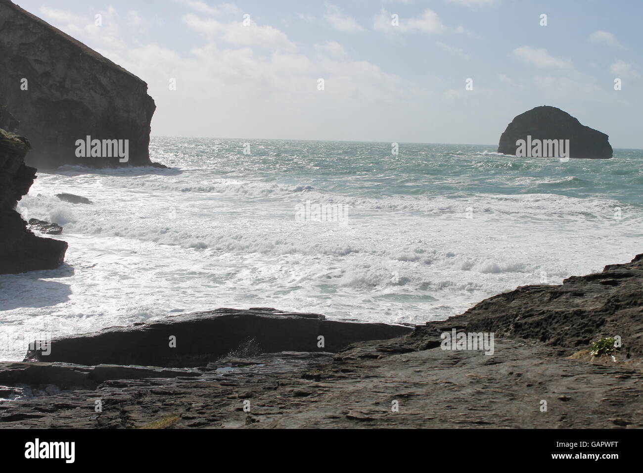 Trebarwith Strand, North Cornwall, storm, Easter 2016, staycation ...
