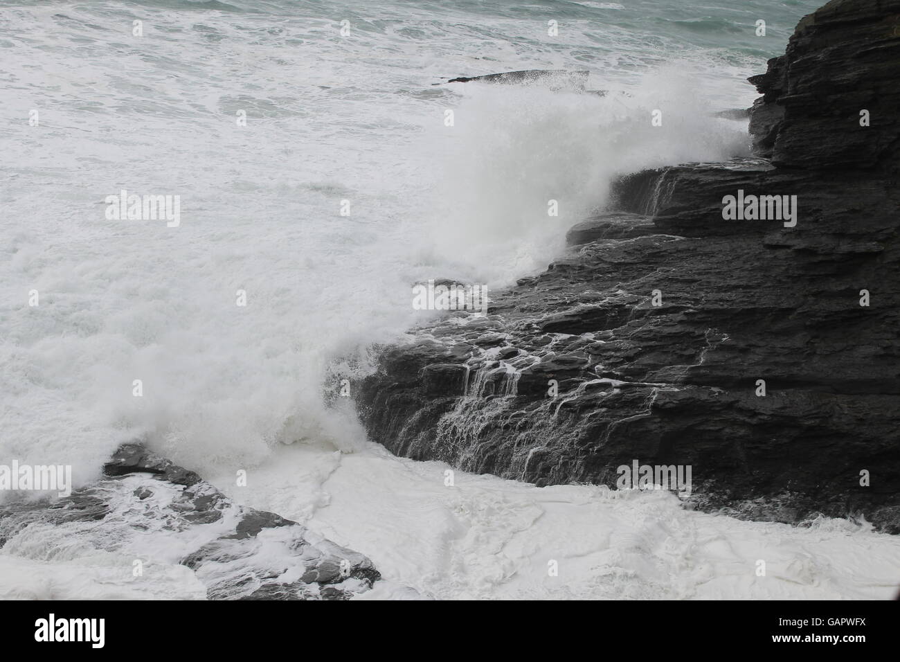 Trebarwith Strand, North Cornwall, storm, Easter 2016, staycation ...