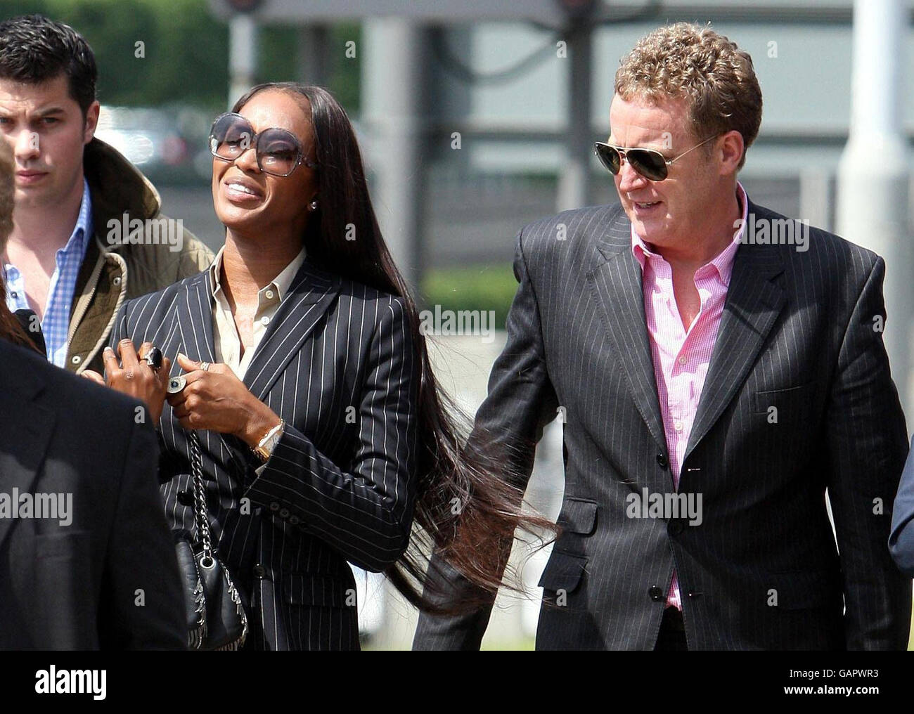 Supermodel Naomi Campbell, 37, arriving at Heathrow Police Station ...