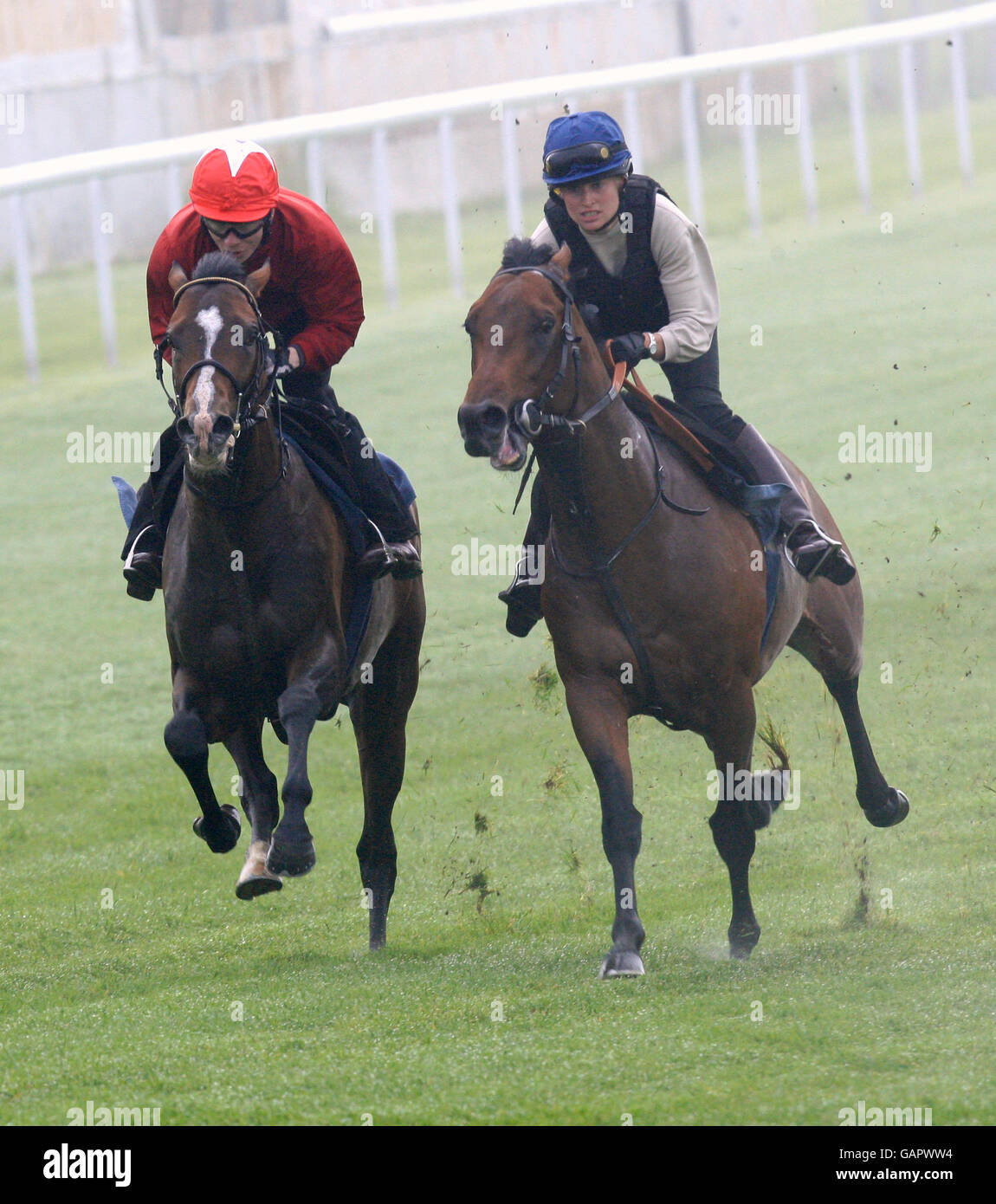 Horse Racing - Breakfast with the Stars - Epsom Downs Racecourse. l-r ...