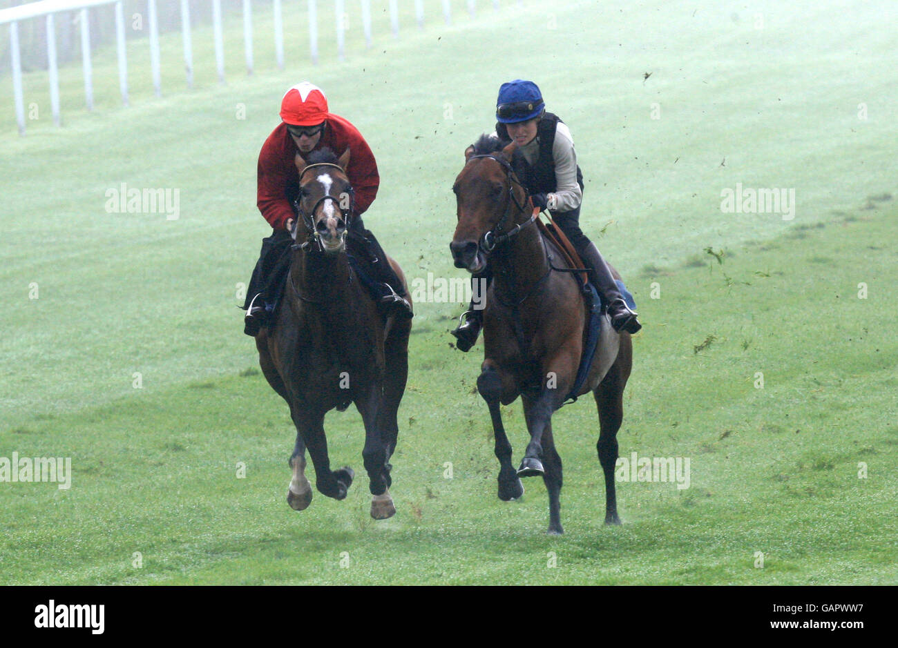 Exercise breakfast stars epsom racecourse hi-res stock photography and ...