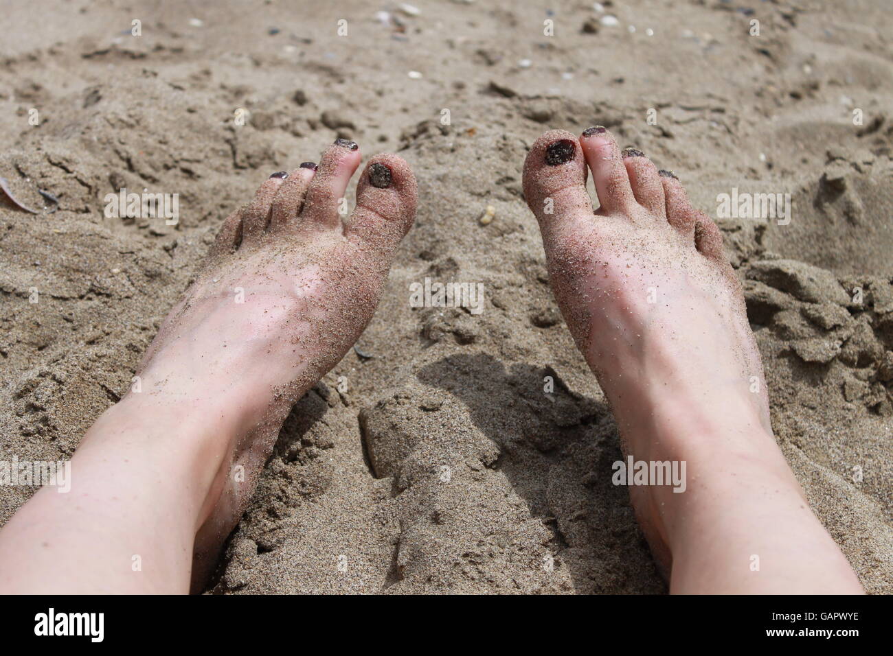 Painted toes hi-res stock photography and images - Alamy
