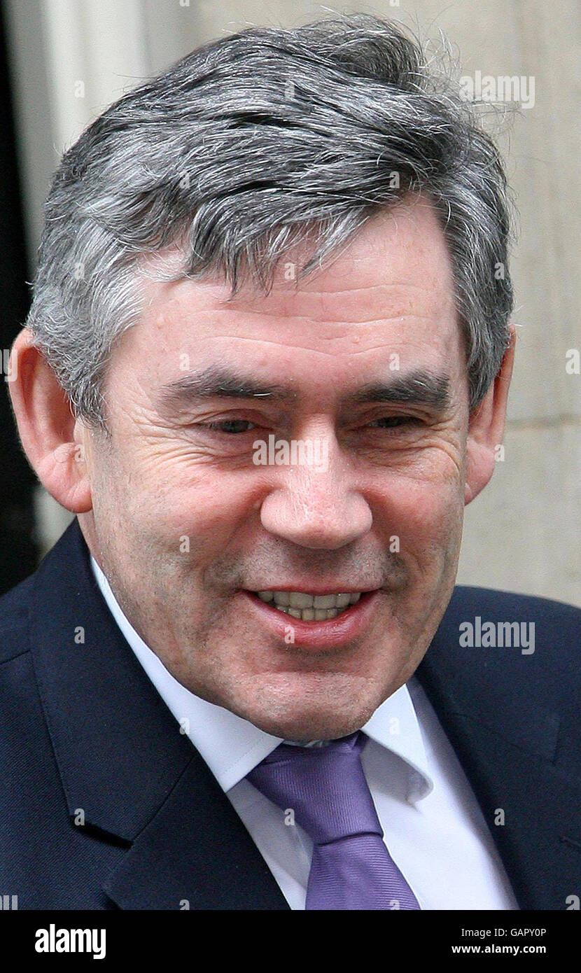 Gordon brown smiling portrait hi-res stock photography and images - Alamy