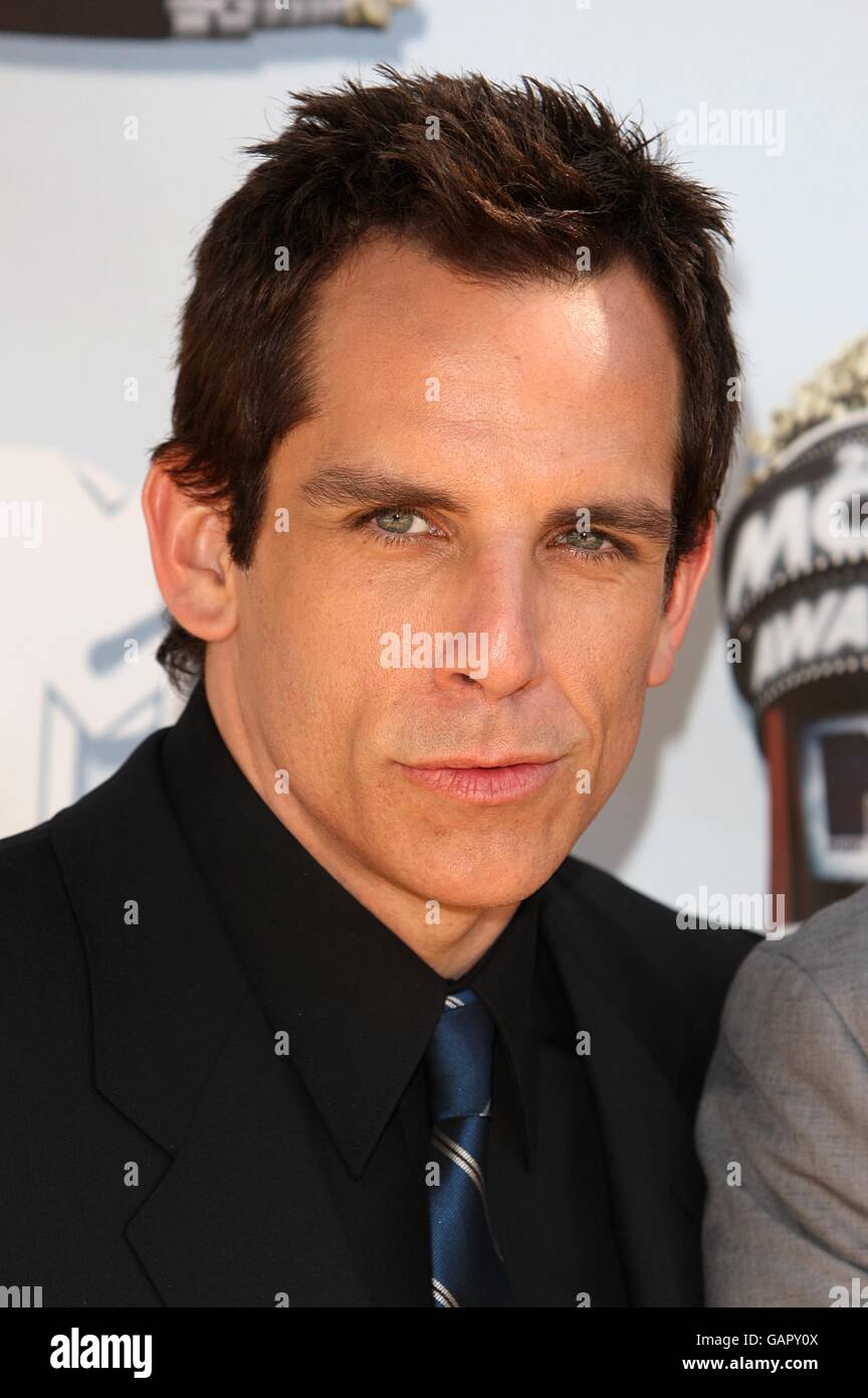 Ben Stiller arrives at the 2008 MTV Movie Awards, Universal Studios ...