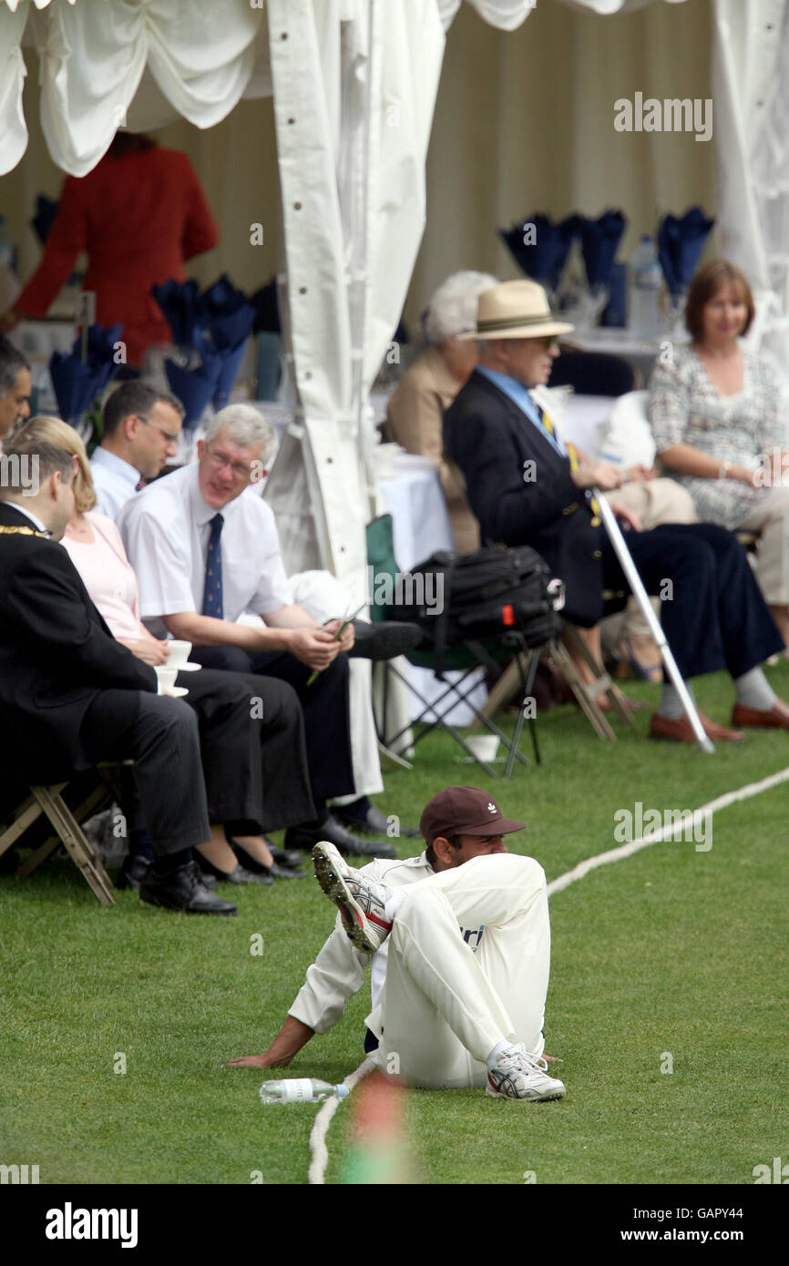Cricket tent marquee panama sitting hi-res stock photography and images ...