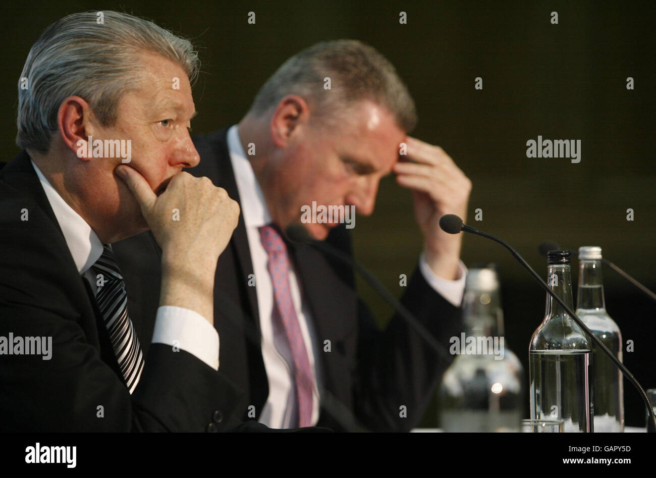 Secretary of State for Health, Alan Johnson (left) and Vernon Coaker MP ...