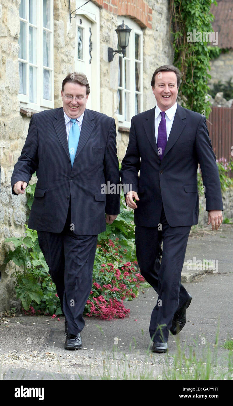 David Cameron visits Oxfordshire Stock Photo - Alamy
