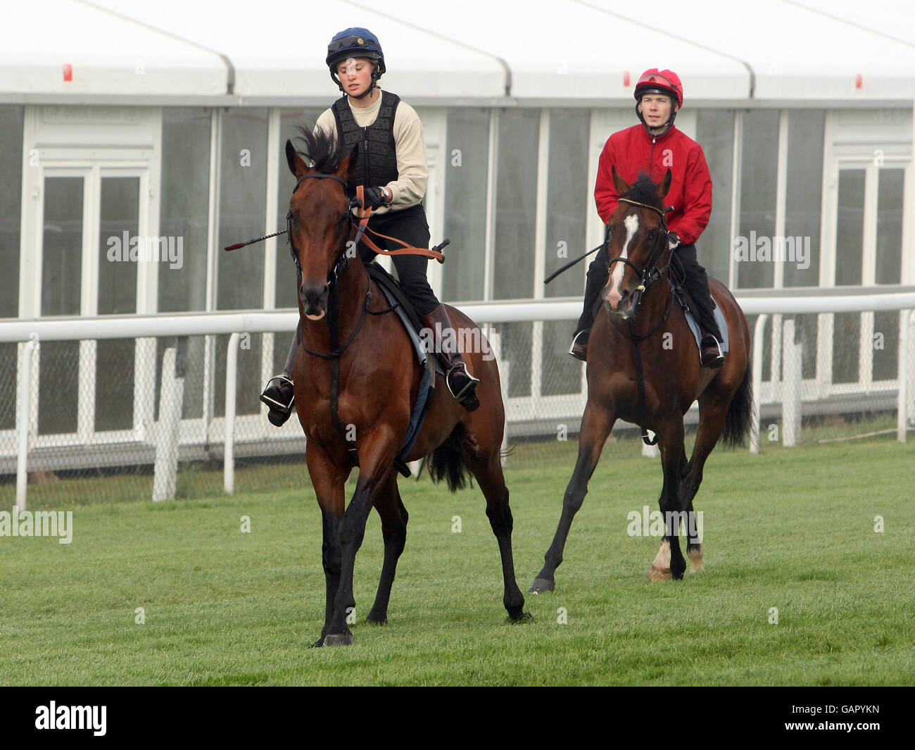 Exercise breakfast stars epsom racecourse hi-res stock photography and ...