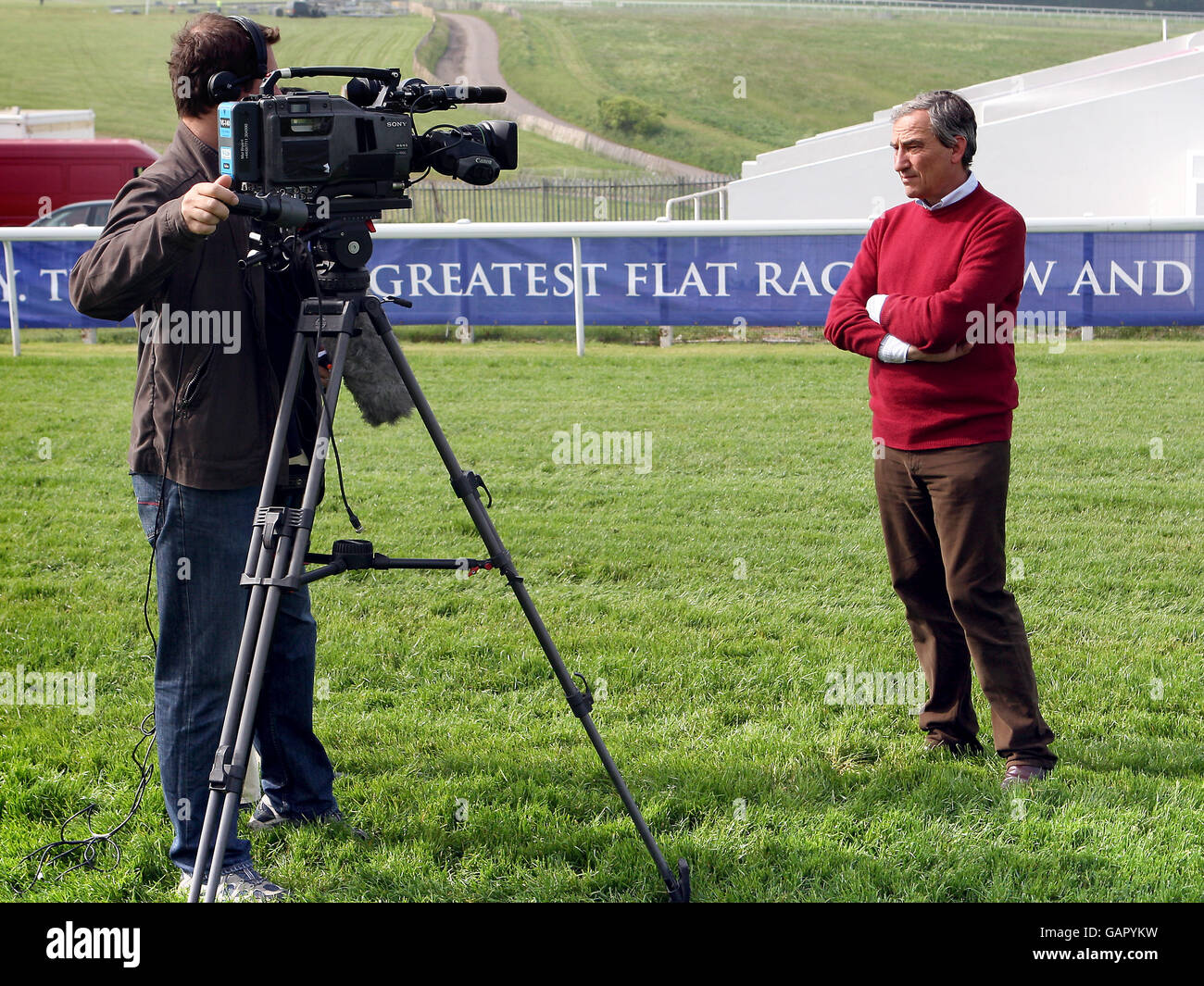 Horse Racing - Breakfast with the Stars - Epsom Downs Racecourse Stock ...