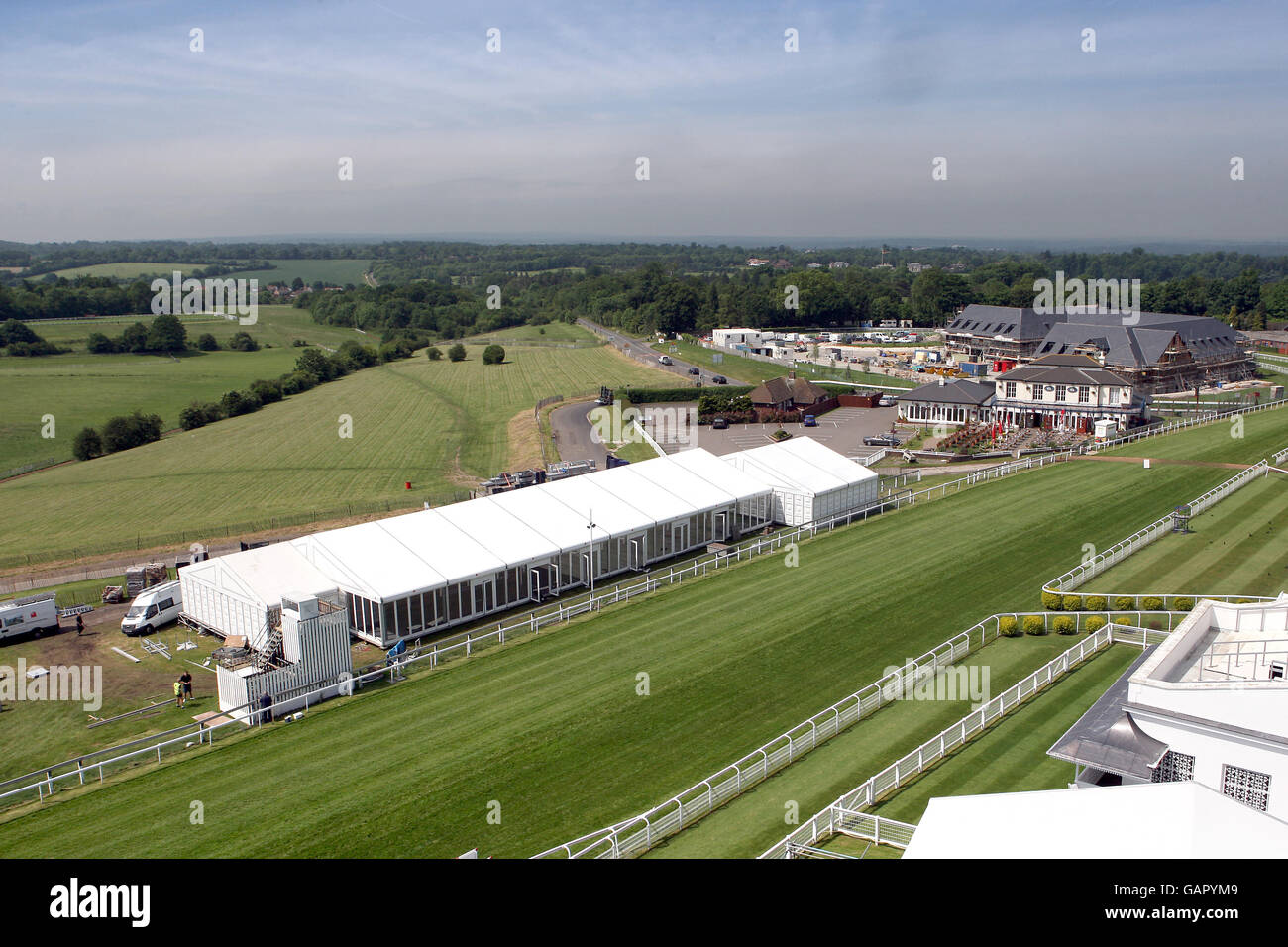 Horse Racing - Breakfast with the Stars - Epsom Downs Racecourse Stock ...
