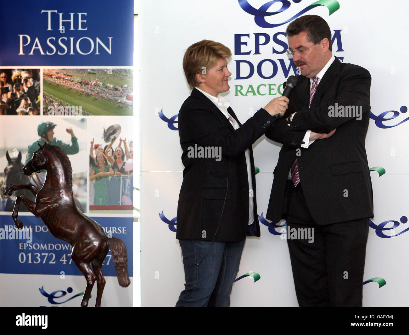 Horse Racing - Breakfast with the Stars - Epsom Downs Racecourse Stock ...