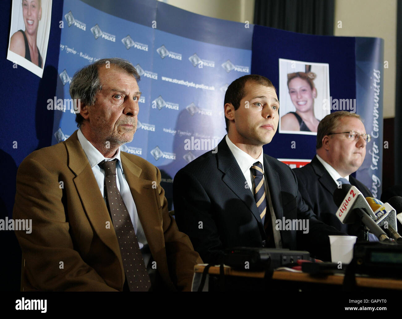 Left to right father of murder victim eleni pachou hi-res stock ...