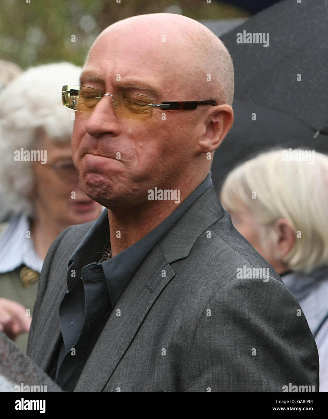 Fashion designer Ian Galvin at the funeral of journalist Terry Keane at ...