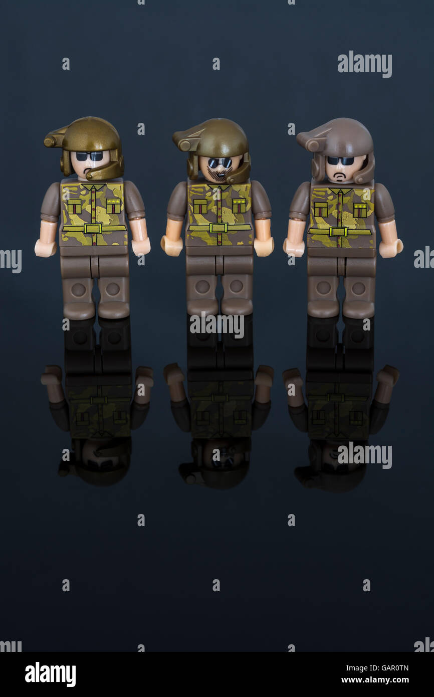 European Army concept, Special Forces / SAS, represented by small toy ...