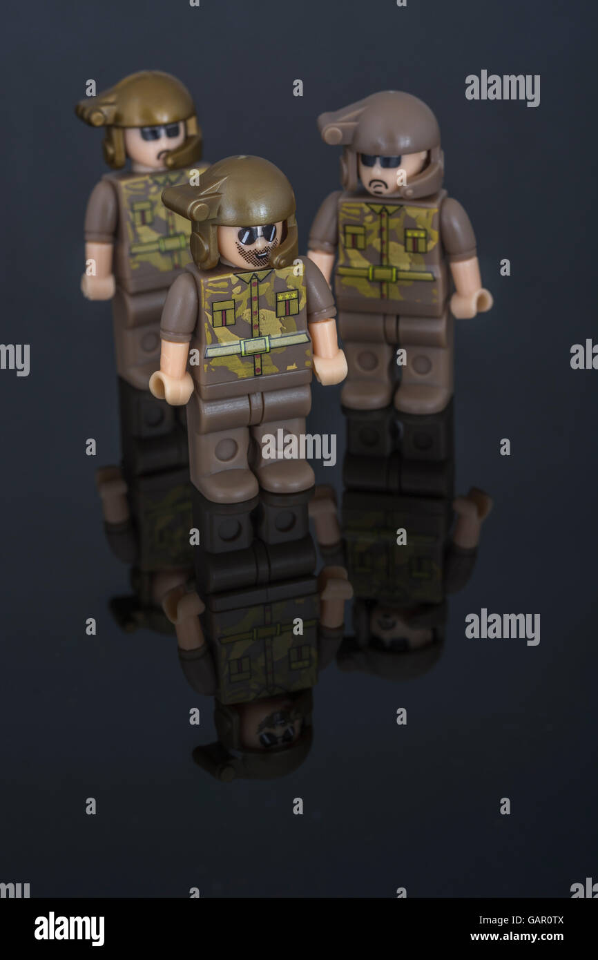 European Army concept, Special Forces / SAS, represented by small toy ...