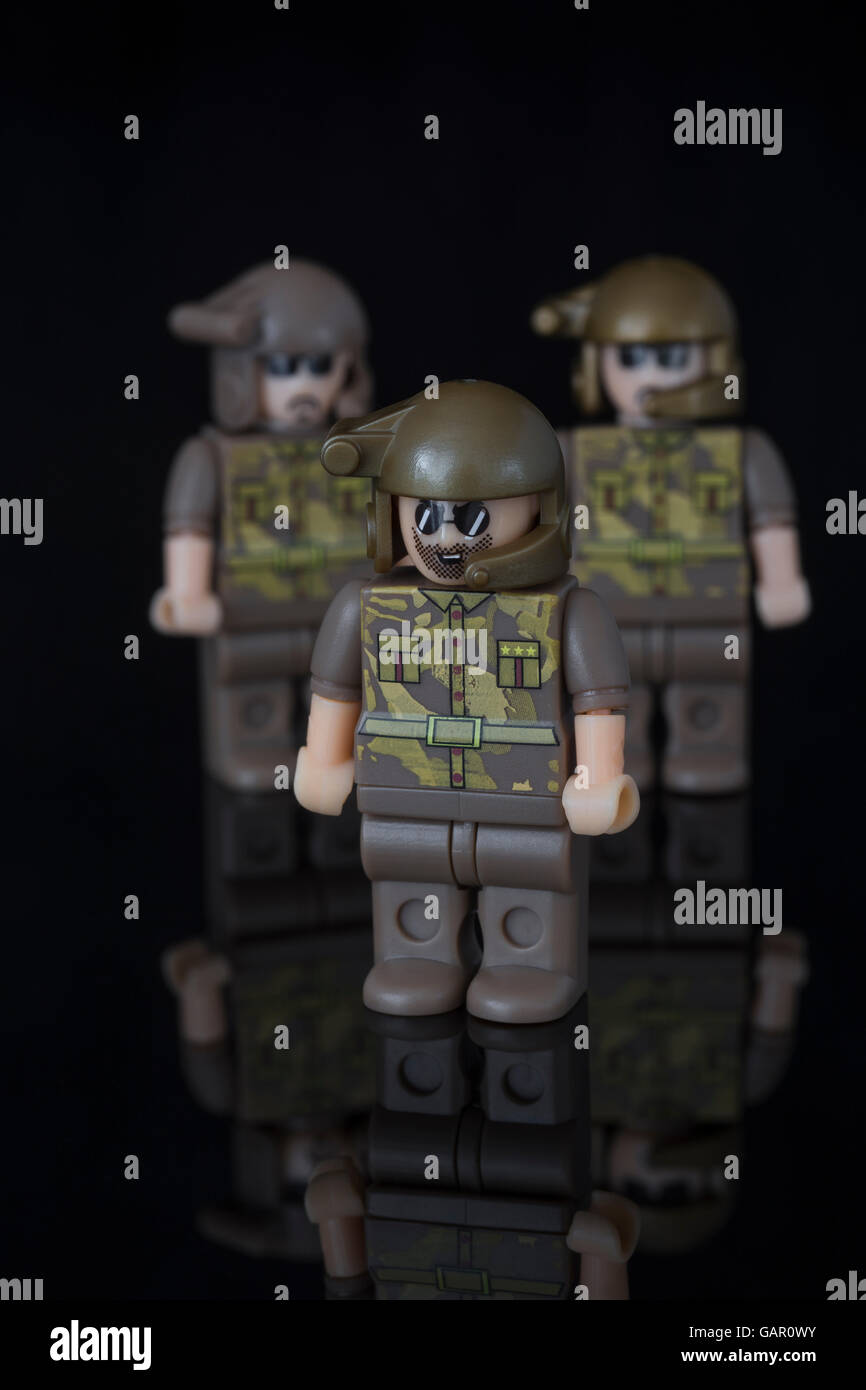 European Army concept, Special Forces / SAS, represented by small toy ...
