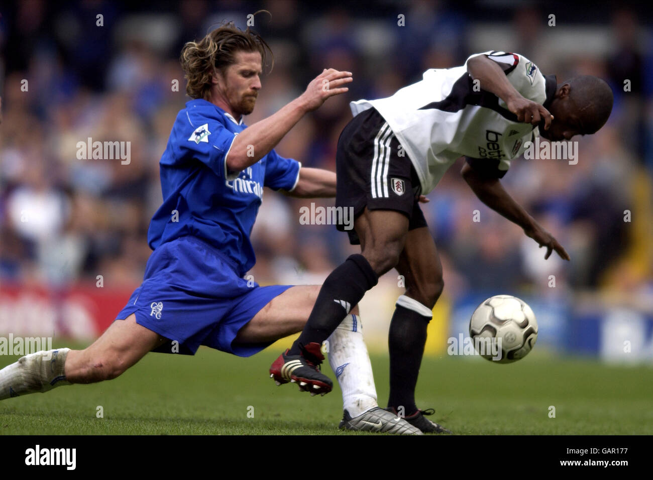 Football action emmanuel petit hi-res stock photography and images - Alamy