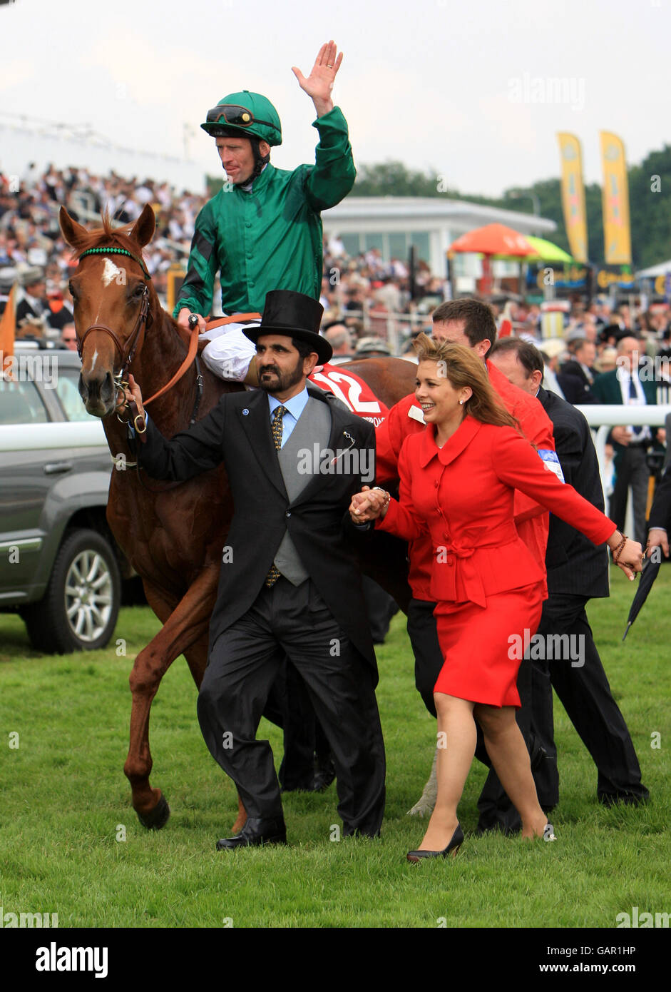 Kevin Manning celebrates winning The Vodafone Derby on board New ...