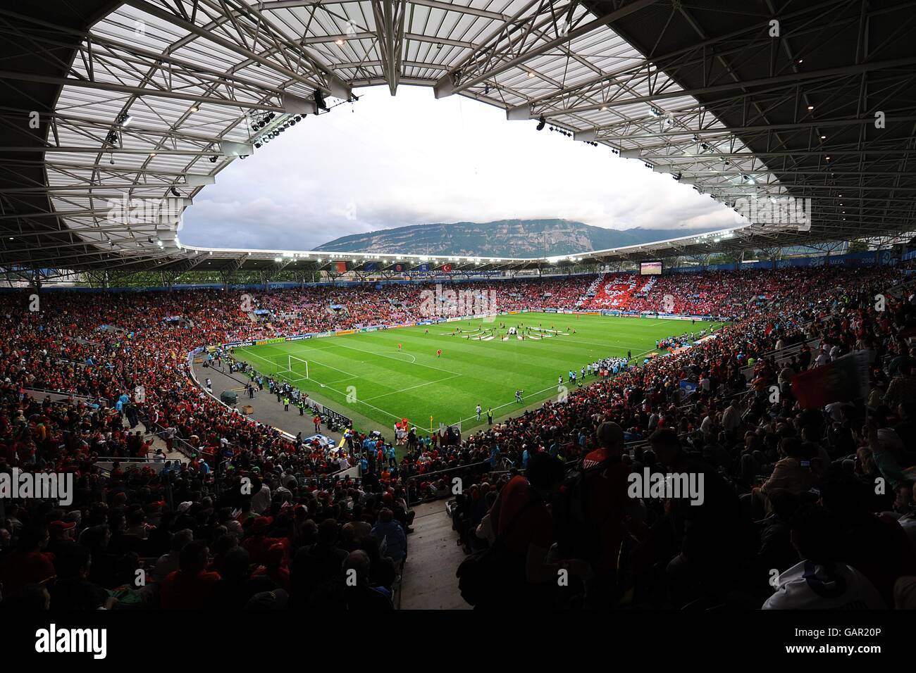 A general view of stade de geneve hi-res stock photography and images ...