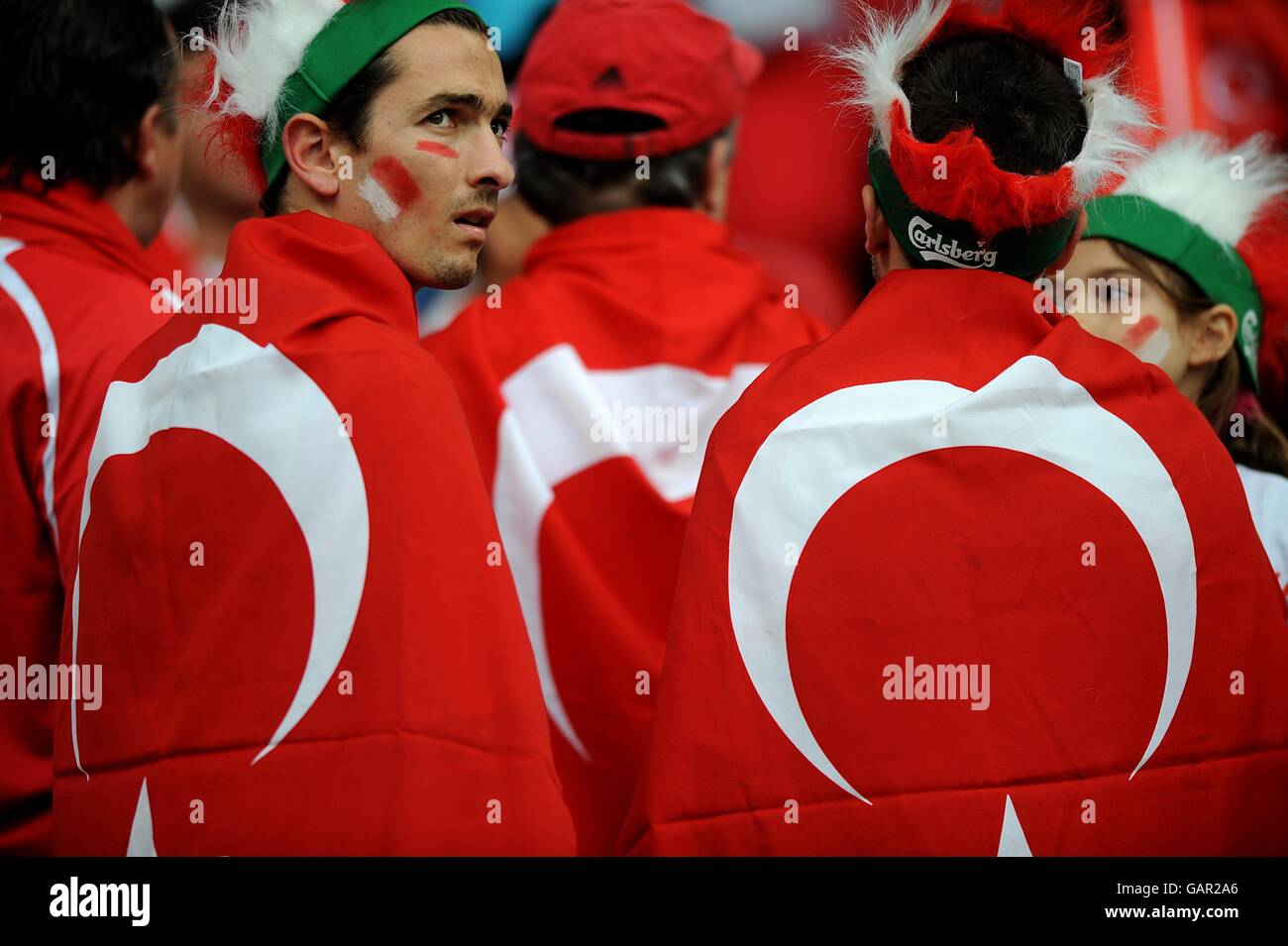 Turkey fans enjoys atmosphere in stands hi-res stock photography and ...