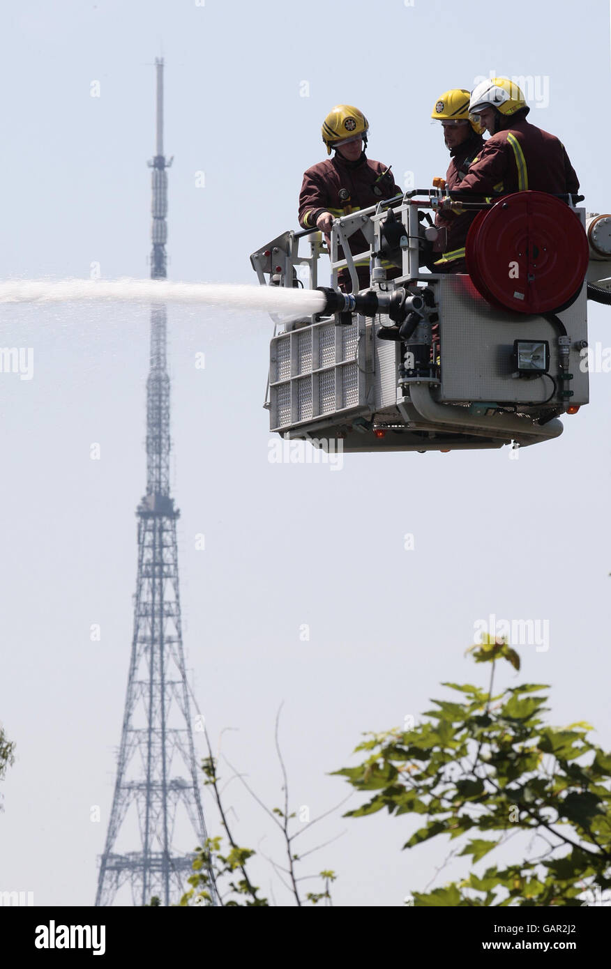London electricity sub station fire Stock Photo - Alamy