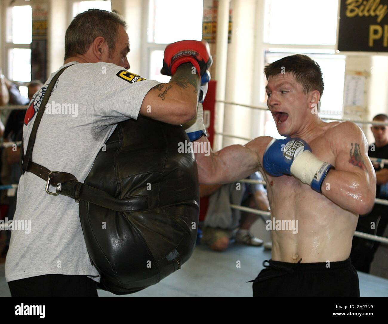 Ricky Hatton during a Media Work Out at Betta Bodies Gym, Denton ...