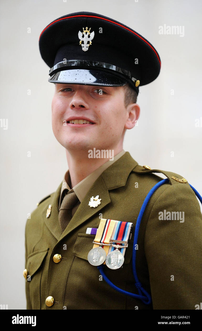 Private Luke Coles, 22, who has just been awarded the Military Cross ...