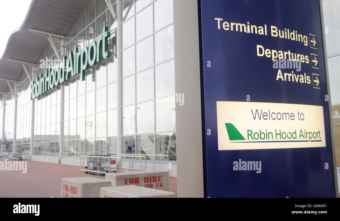 Robin Hood Airport Stock Photo - Alamy