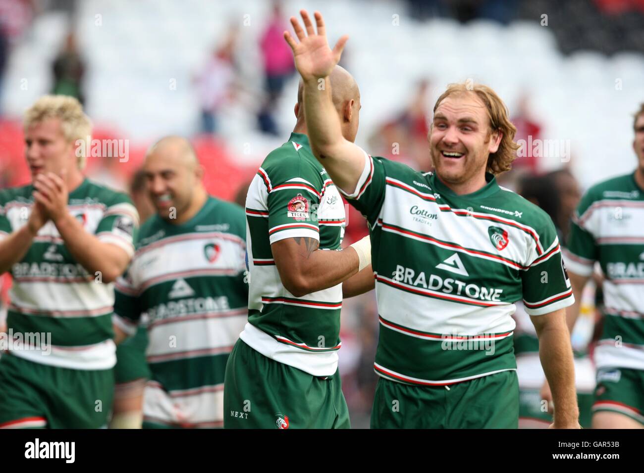 Leicesters andy goode celebrates winning hi-res stock photography and ...