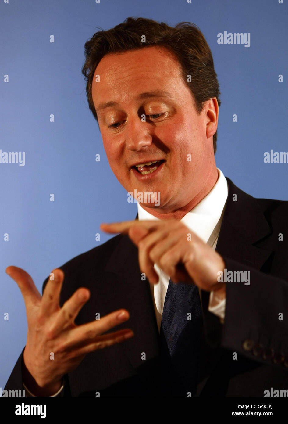 Cameron sets out new spending strategy hi-res stock photography and ...