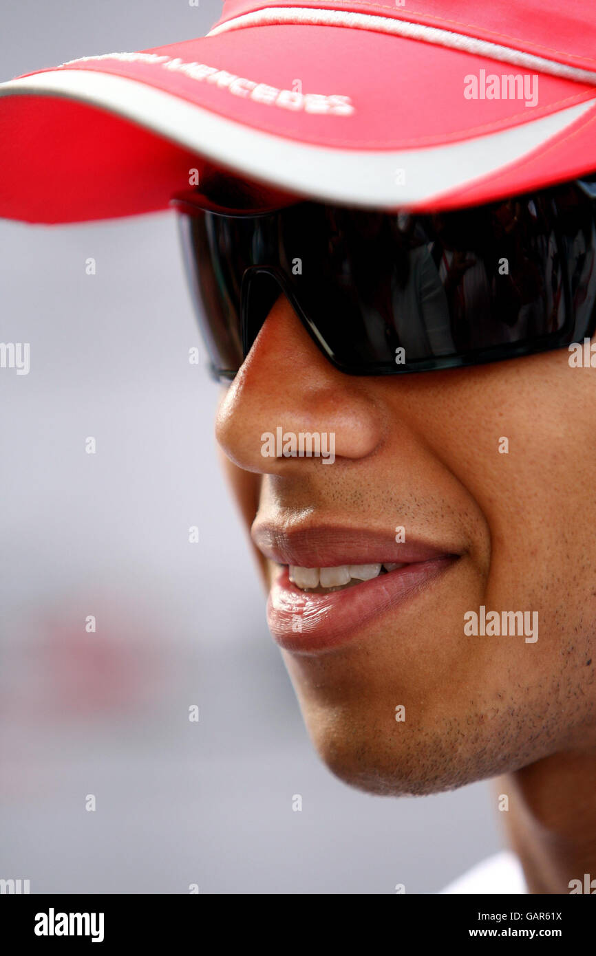 Vodafone mclaren driver lewis hamilton hi-res stock photography and ...