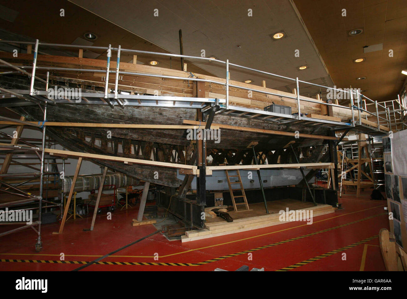 Restoration work is being carried out on the Asgard boat, made famous ...