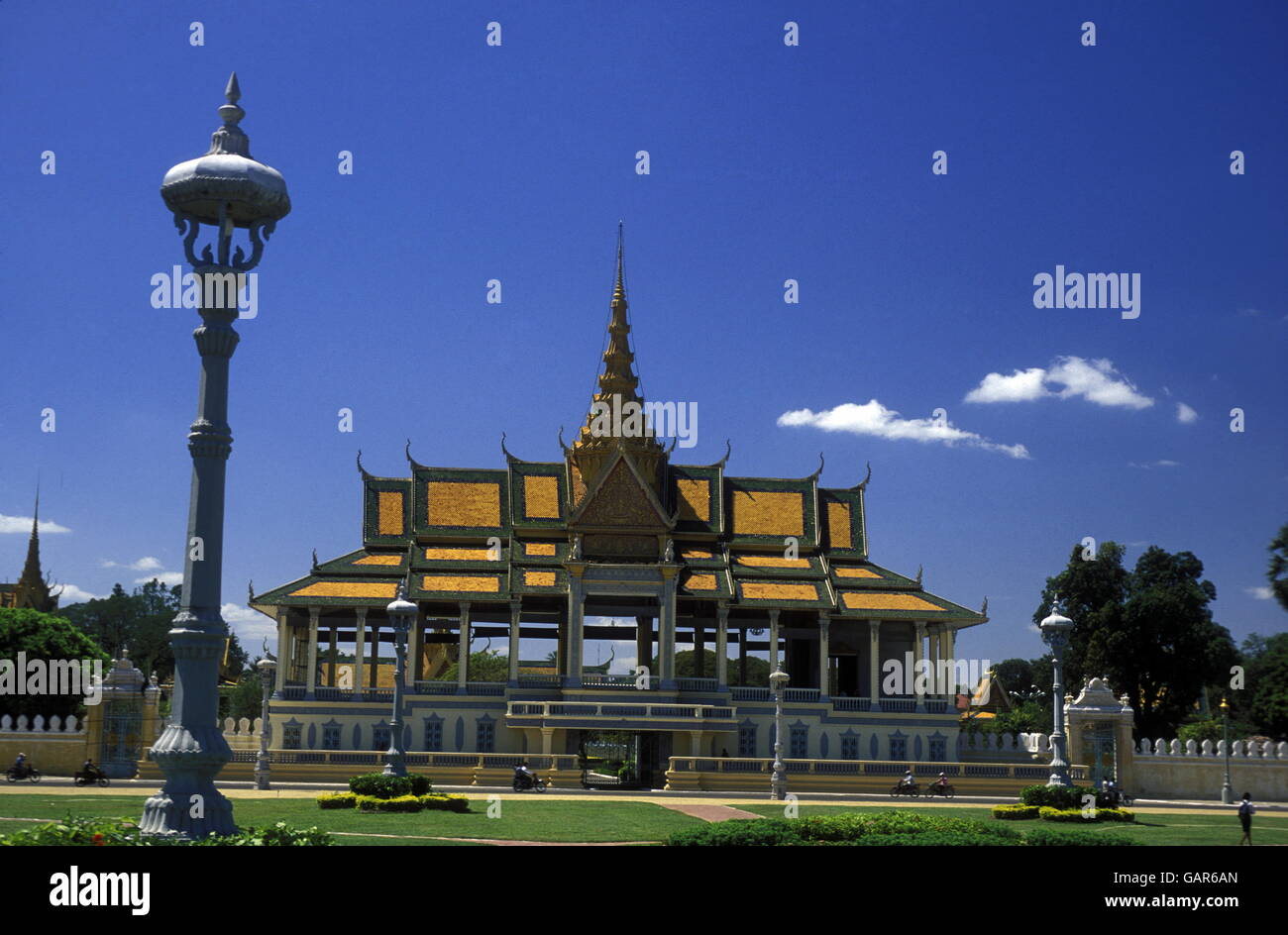 the king palace in the city of phnom penh in cambodia in southeastasia ...