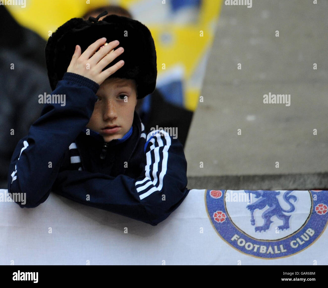Young chelsea fan ahead uefa champions league final luzhniki stadium hi ...