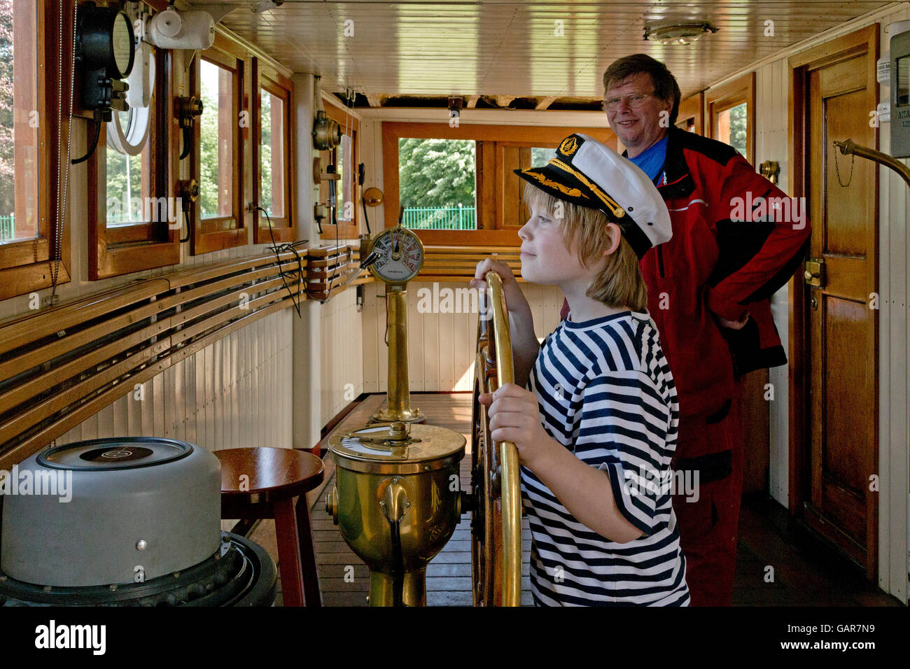 young ´captain´, steam icebreaker ´Stettin´ Stock Photo - Alamy