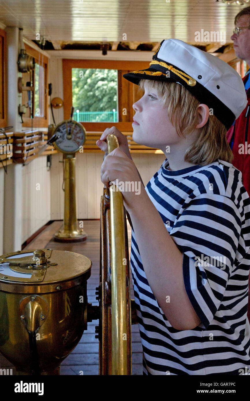 young ´captain´, steam icebreaker ´Stettin´ Stock Photo - Alamy