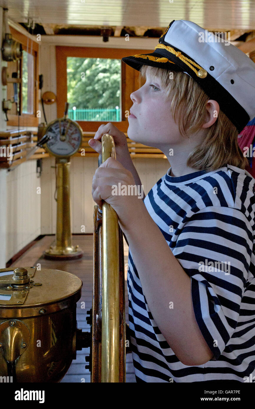 young ´captain´, steam icebreaker ´Stettin´ Stock Photo - Alamy