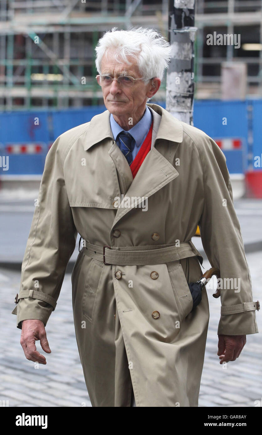 Dr Jim Swire arrives to watch the Lockerbie bomber procedural hearing ...