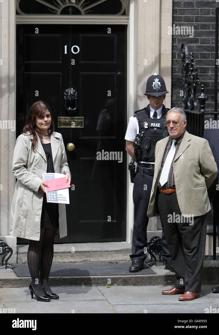 Lorry drivers' fuel protest Stock Photo - Alamy