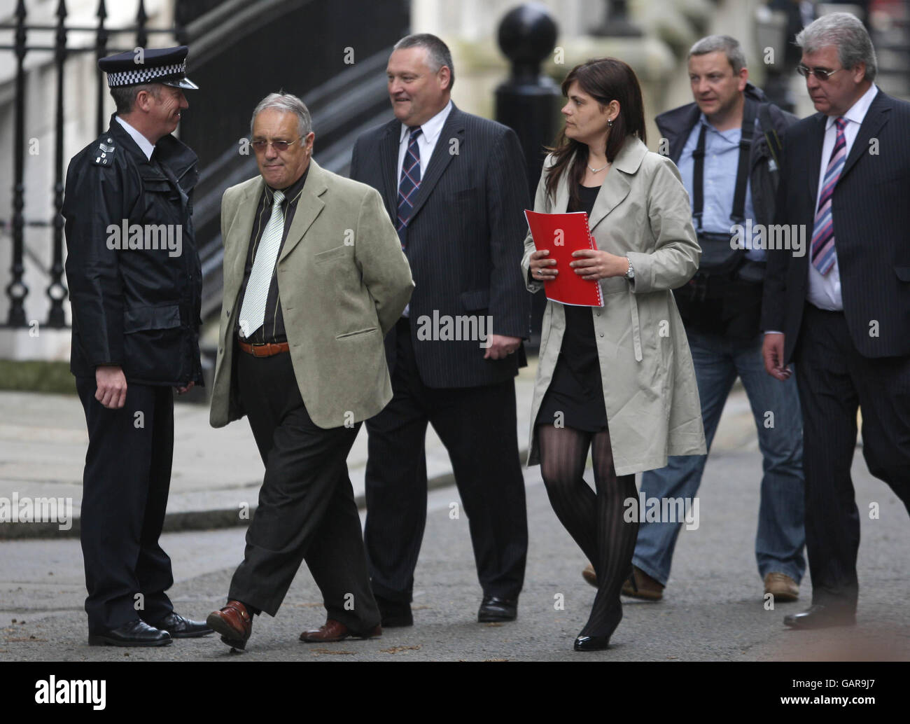 Lorry drivers' fuel protest Stock Photo - Alamy