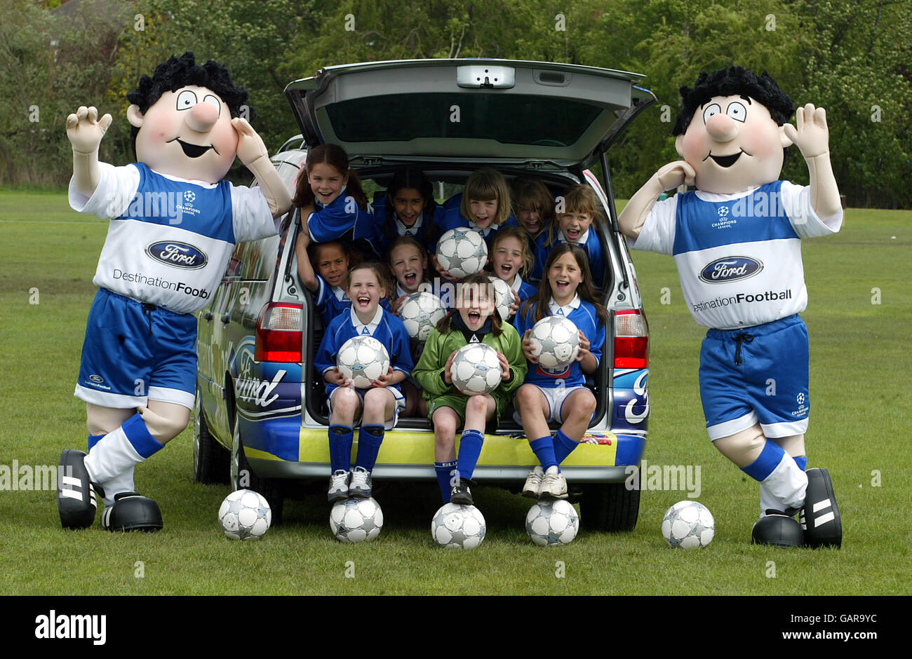 Soccer - Ford Competition winners Stock Photo - Alamy