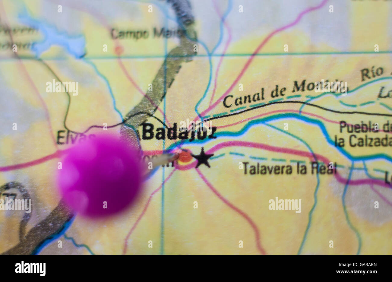 Map of badajoz hi-res stock photography and images - Alamy