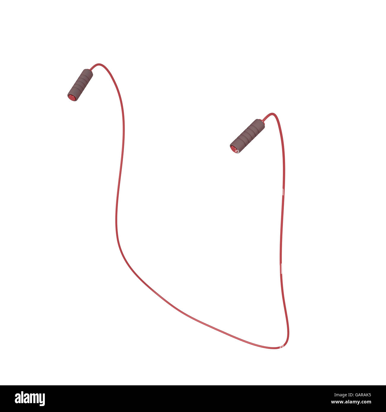 Jump rope isolated on white background Stock Photo - Alamy