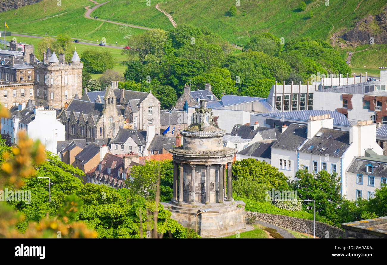 Edinburgh is Scotland's hilly capital Stock Photo - Alamy