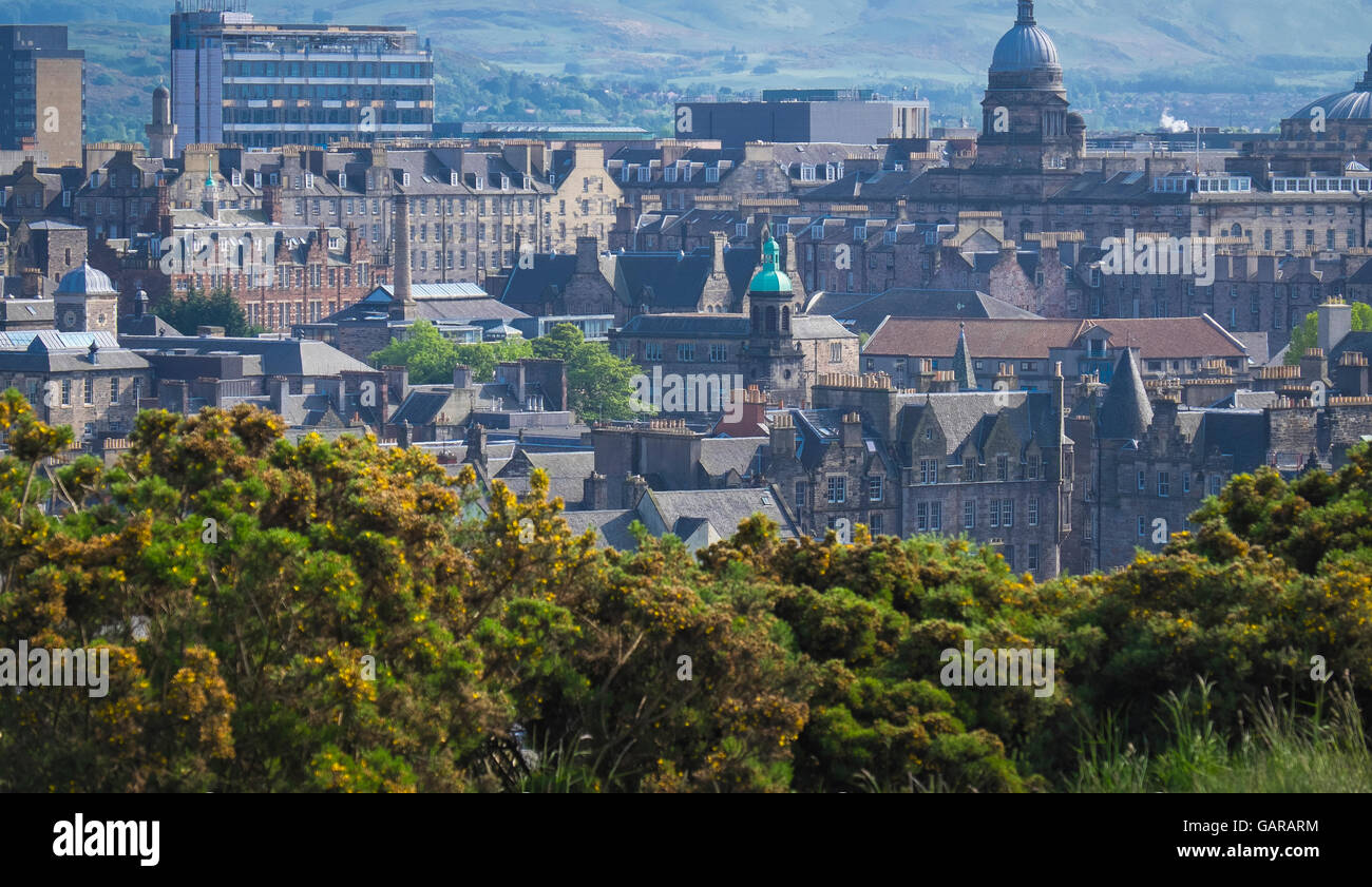 Edinburgh is Scotland's hilly capital Stock Photo - Alamy