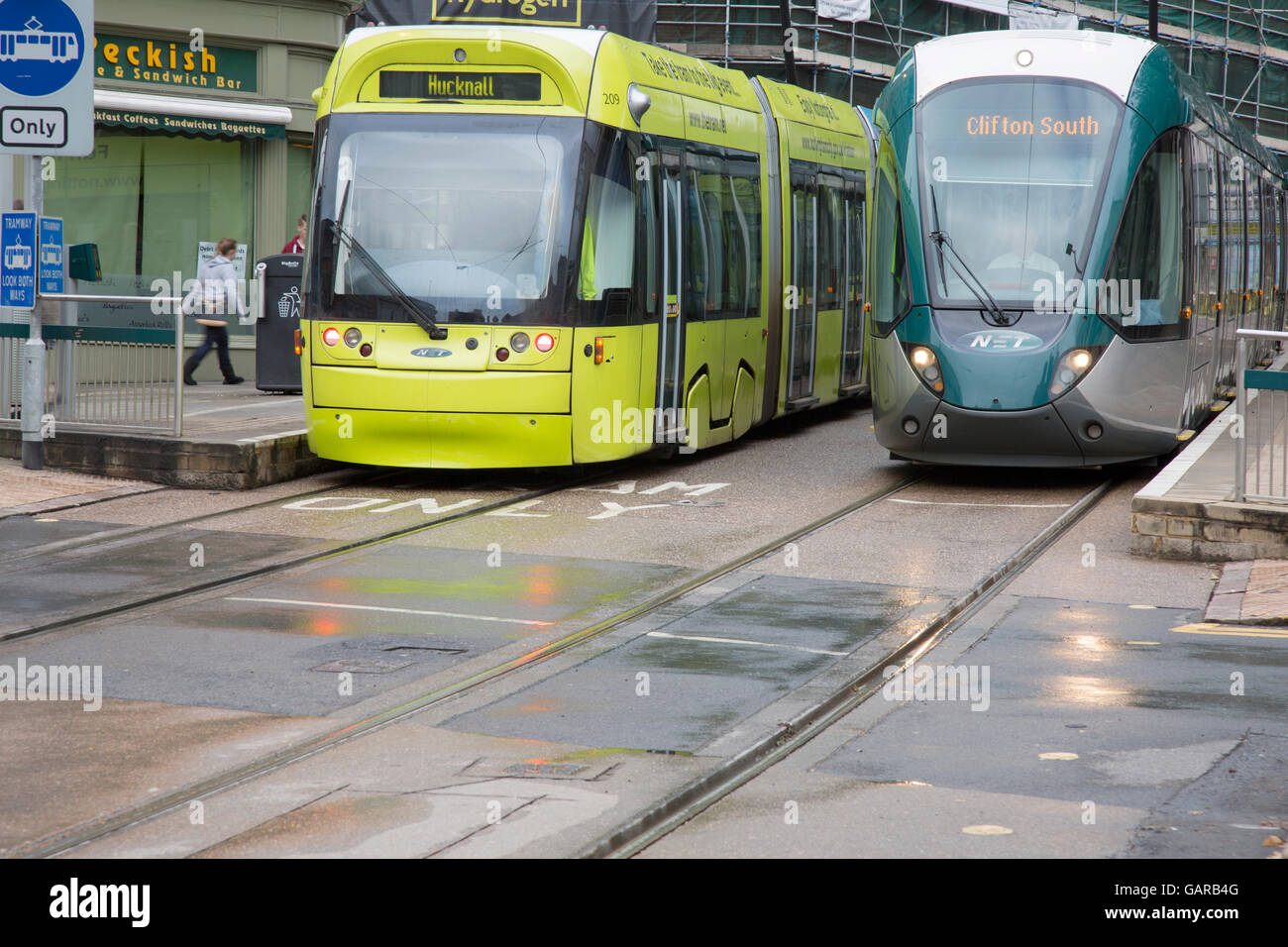 Nottingham trams hi-res stock photography and images - Alamy