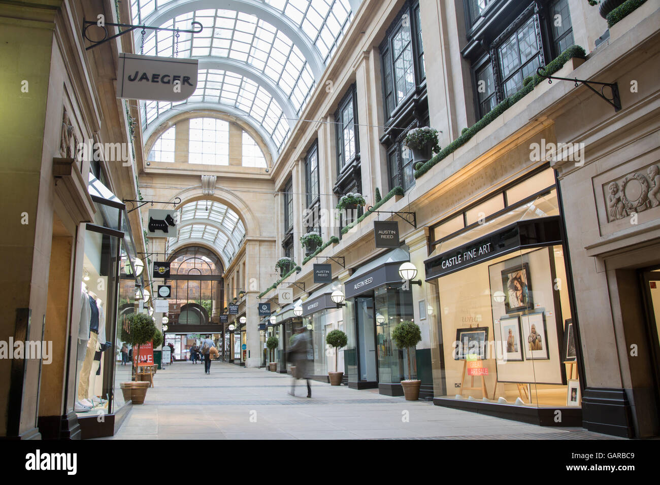 Exchange Shopping Arcade, Nottingham, England, UK Stock Photo - Alamy